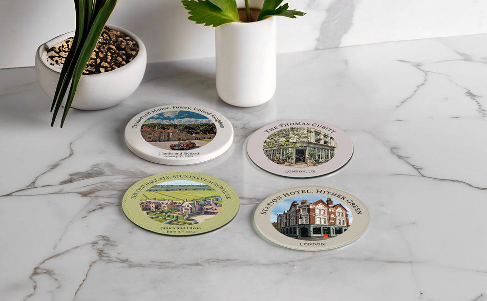 Bulk Coasters & Placemats | Ceramic, Glass & Leather | CMZ Art – cmzart